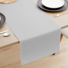Goldea běhoun na stůl 100% bavlněné plátno - světle šedý 35x140 cm
