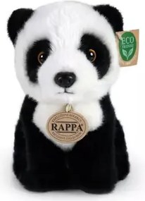 RAPPA Plyšová panda sedící 18 cm / ECO-FRIENDLY / od 0 let
