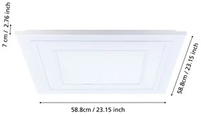 Eglo 900961 - LED RGBW Stmívatelné stropní svítidlo ALBARCA LED/29W/230V + DO