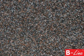 Zátěžový koberec Primavera 226 černo hnědý Šíře role: 4 m