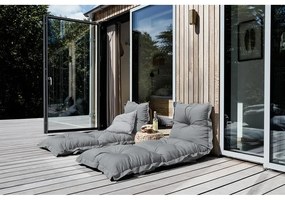 Tmavě šedý variabilní futon vhodný do exteriéru Karup Design OUT™ Sit&amp;Sleep Dark Grey