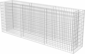 Gabionový vyvýšený záhon pozinkovaná ocel 270 x 50 x 100 cm 143562