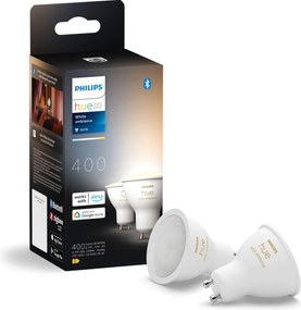 Philips Hue Smart žárovka White Ambiance GU10 4,2W 2200-6500K 400lm, 2 ks