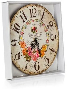 Nástěnné hodiny Rose, pr. 34 cm
