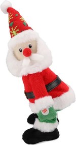 Vánoční dekorace Santa Claus zelená / červená 40 cm