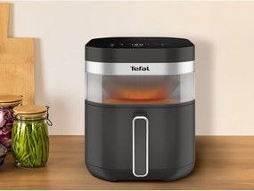 Tmavě šedá horkovzdušná fritéza Infrared EY832HE0 – Tefal