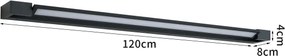BRILAGI - LED Venkovní nástěnné svítidlo AQUA LINE LED/36W/230V 120 cm IP44 čern