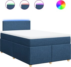 Box spring postel s matrací černá 120x190 cm textil 3288918