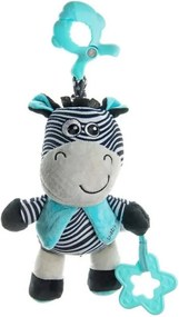 Edukační hrající plyšová hračka s klipem Baby Mix zebra