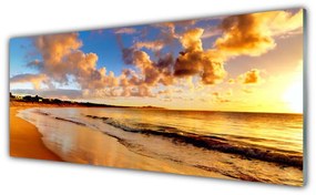 akrylový obraz Oceán Pláž Krajina 125x50 cm