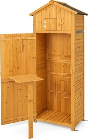 Costway Skříň na vybavení zahradního domku pro venkovní použití, přírodní