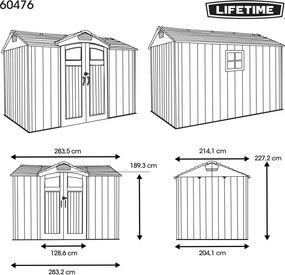 LANIT PLAST, s.r.o. plastový domek LIFETIME model 60476 LG4653