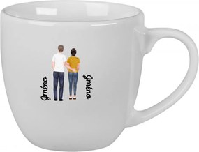 Personalizovaný keramický hrníček 400 ml s párem
