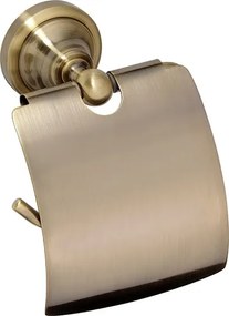 Bemeta Design RETRO bronz: Držák toaletního papíru s krytem -