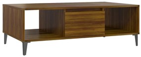 Konferenční stolek hnědý dub 103,5 x 60 x 35 cm dřevotříska - Default Title