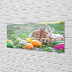 akrylový obraz králíci vejce 120x60 cm