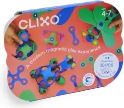 Clixo Crew Blue  Green Magnetická stavebnice / 30ks / od 4 let