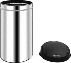 Odpadkový koš s automatickým senzorem 50 l nerezová ocel 322694