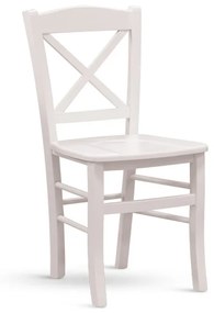 Židle CLAYTON masiv, kostra bílá