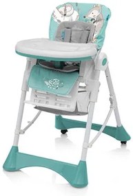 BABY DESIGN Jídelní židlička PEPE - tyrkys