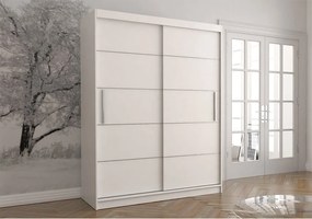 IDZ Šatní skříň Vista bez zrcadla (150 cm) Barva dřeva: Černá + Bílá