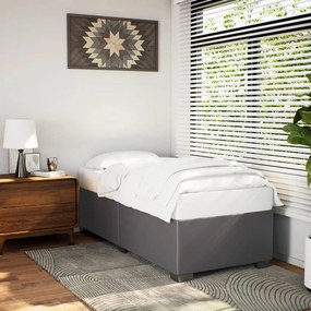 Rám postele šedá 100 x 200 cm umělá kůže 3284546