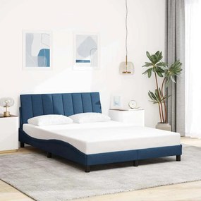 Rám postele bez matrace Hanko modrý 140 x 200 cm textil 3310397