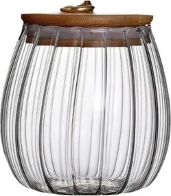 Skleněná dóza RIBBE s bambusovým víkem 700 ml