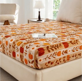 Prostěradlo z mikrovlákna PUMPKIN STRIPES barevné 90x200 cm
