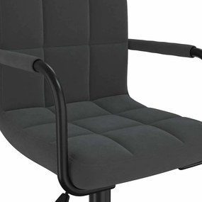 Otočné jídelní židle 6 ks černé samet 3088020