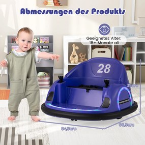 Costway Nárazník pro děti Elektrický nárazník s blikajícími LED