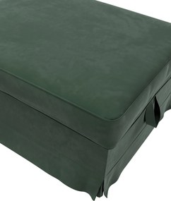 Potah na podnožku Ektorp Bromma barva zelená látka lesklé, sametová