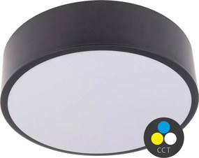 T-LED Černé LED stropní svítidlo kulaté 400mm 36W CCT 105442