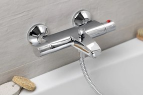 Aqualine, ACTION nástěnná sprchová termostatická baterie, chrom, MB155