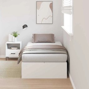 Rám postele s úložným prostorem s úložištěm Bílá 100 x 200 cm 3335349