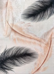 BE Koberec Porte 2395 GREY GOLD - béžově šedý obdélníkový Rozměr: 50x80 cm