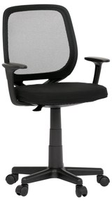 Kancelářská židle, černá látka, plastový kříž - KA-W022 BK
