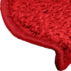 Schodové rohože 30 ks 65 x 21 x 4 cm červené, půlkulaté, velké 3365819