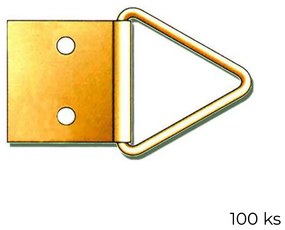Háček na obrazy - trojúhelník N2 (100ks)