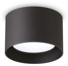 Ideal Lux Stropní přisazené svítidlo SPIKE PL1, Ø 100 mm Barva: Černá