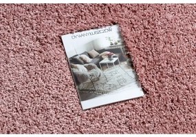 Dywany Luszczow Dětský kusový koberec SOFFI kulatý, shaggy 5 cm růžový Rozměr koberce: 120 cm KRUH