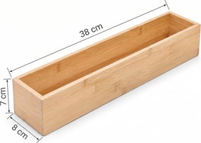 Bambusový organizér na stůl, 38 x 8 x 7 cm