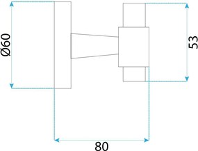 Rea Aristo, 1-háček na ručník 16101, zlatá matná, REA-98506