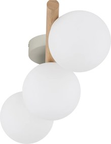 TK Lighting Stropní svítidlo Estera Wood s dekorem dřeva pro žárovku 3x G9 TK5768