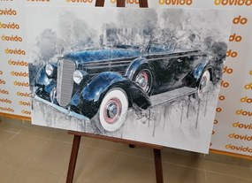 Obraz historické retro auto - 90x60 cm
