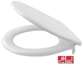 Alca - WC sedátko, duroplast, Antibacterial, bílá A602