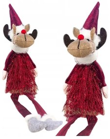 Flamenco Mystique VÁNOČNÍ sob sedící 37 cm s plyšem RSN01CZE