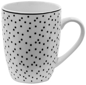 Porcelánový hrnek s černými puntíky Black Dot – 350 ml