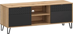 TV stolek 2d (P) dub evok / černý Bellano
