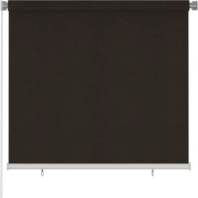 Venkovní roleta 165 (Š) x 140 (V) cm hnědá HDPE 312970